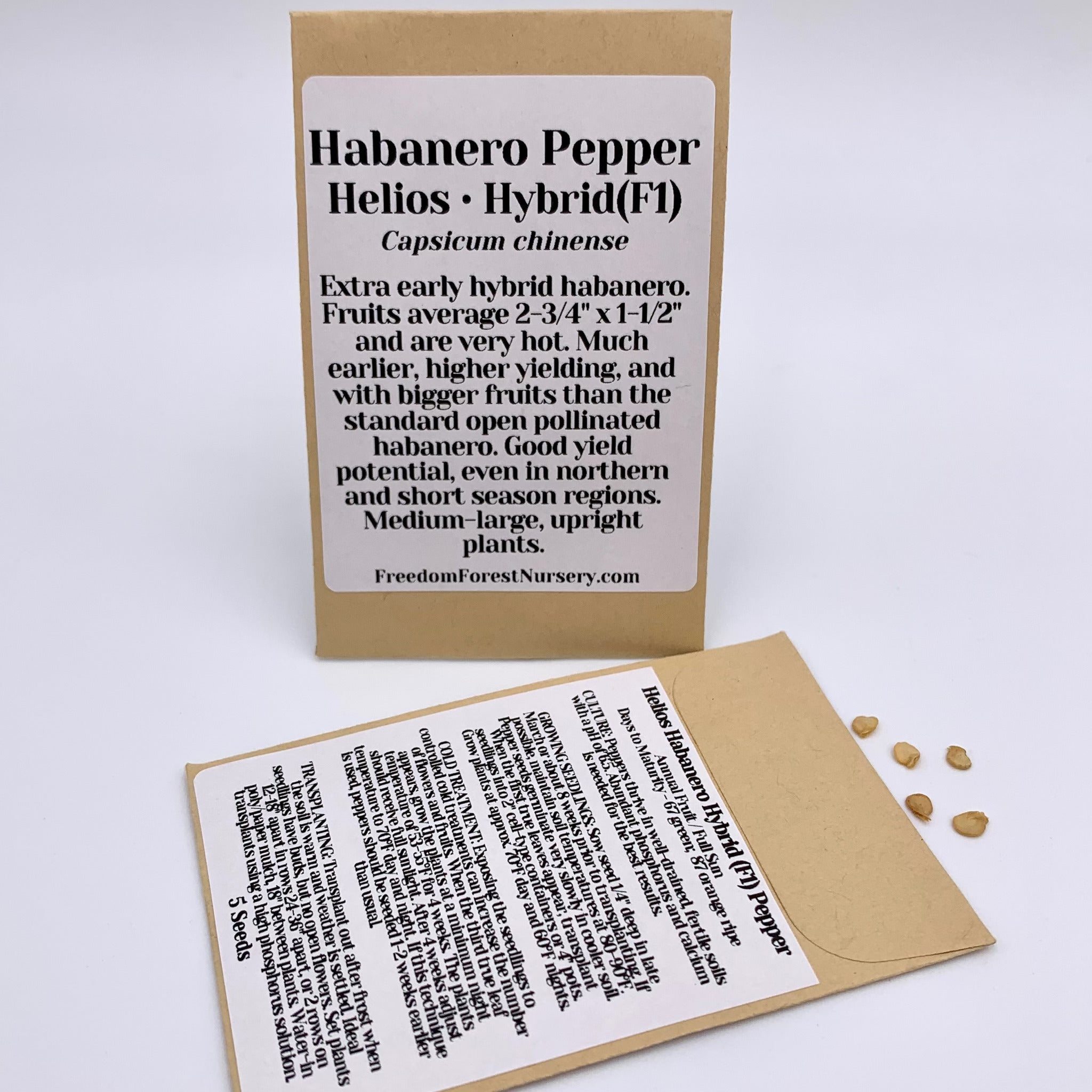 Helios Habanero Hybrid (F1) Bell Pepper seeds | Freedom Forest Nursery