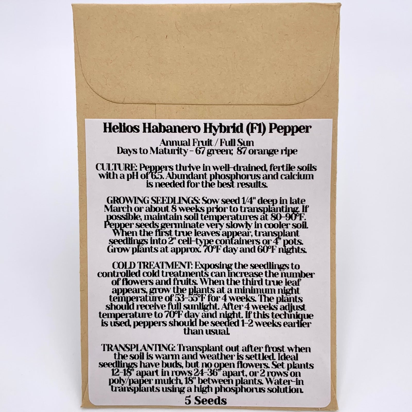Helios Habanero Hybrid (F1) Bell Pepper seeds | Freedom Forest Nursery